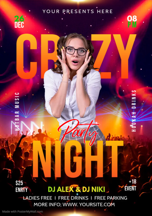 Copy of crazy party | PosterMyWall