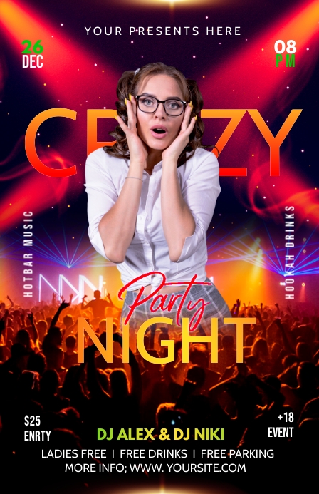 Copy of crazy party | PosterMyWall