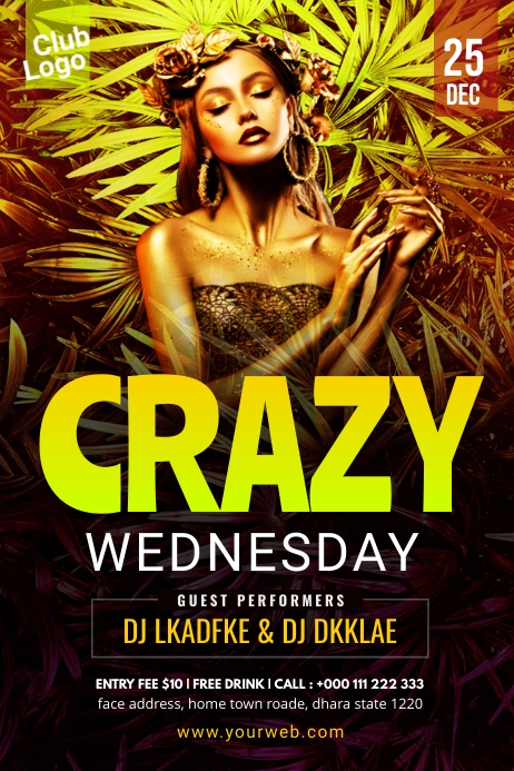 Crazy Party template | PosterMyWall