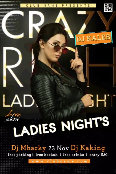 Crazy Rich Ladies Night's Template | PosterMyWall