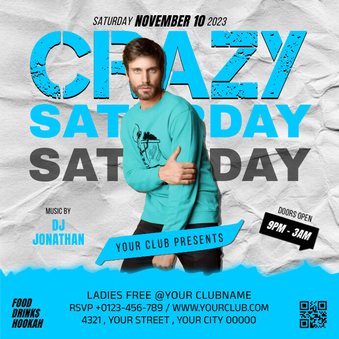 Copy of Crazy Saturday | PosterMyWall