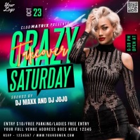 CRAZY SATURDAY Template | PosterMyWall