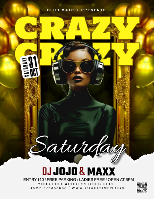Crazy saturday Template | PosterMyWall