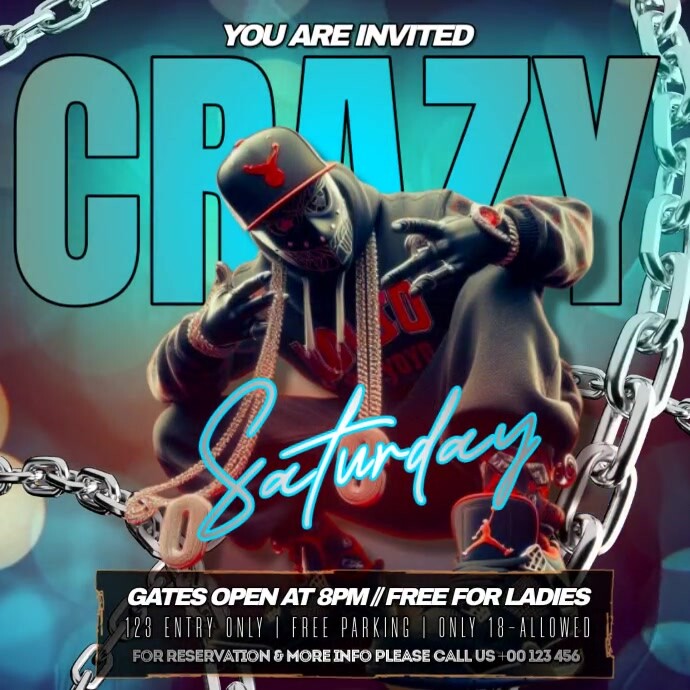 Copy of Crazy Saturday | PosterMyWall