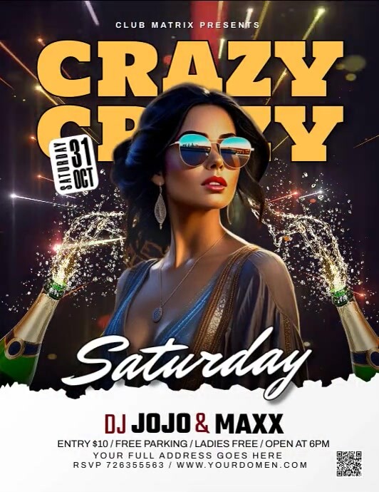 Copy of Crazy saturday | PosterMyWall