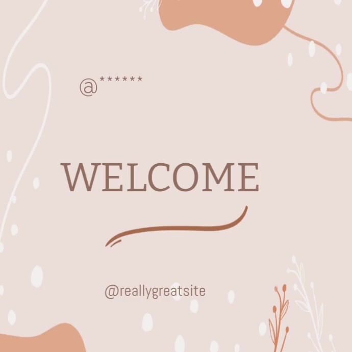 Cream Joyful Elegant Welcome Instagram Post|minimalist Editable ...