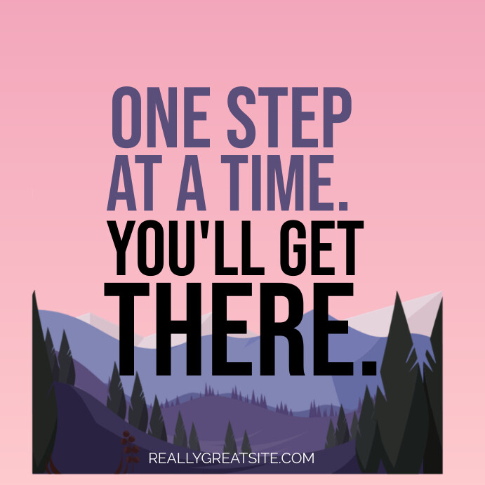 Creamy Sunset Motivational Poster Instagram Template | PosterMyWall