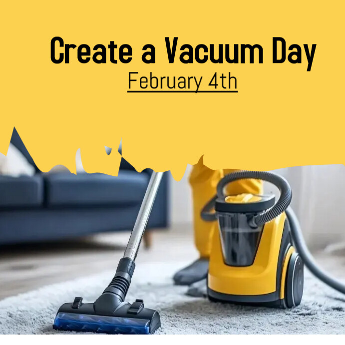 Modèle Create a Vacuum Day | PosterMyWall