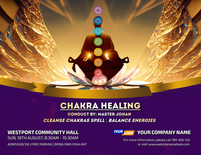 Copy of Creative 3D Chakra Healing Flyer | PosterMyWall