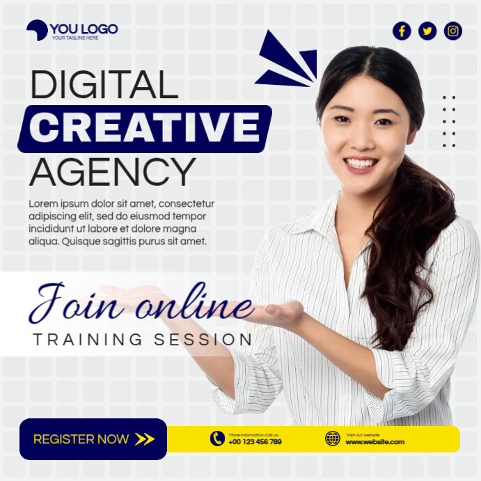 Creative Agency Template | PosterMyWall