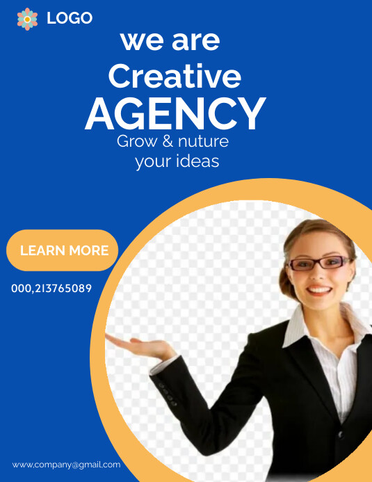 creative Agency flyer ad Template | PosterMyWall