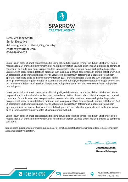 Creative Agency Letter Head Template | PosterMyWall