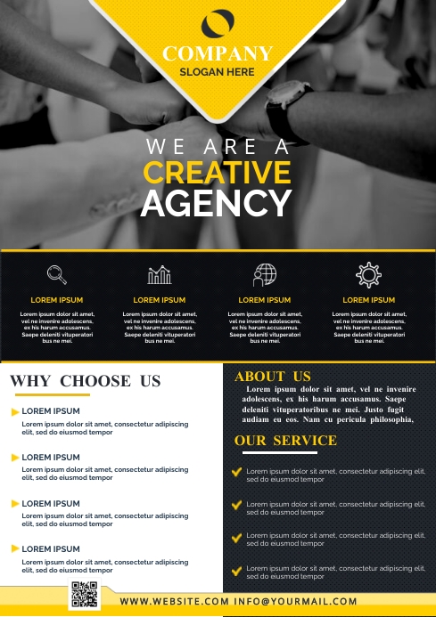 Creative Agency Poster Template | PosterMyWall