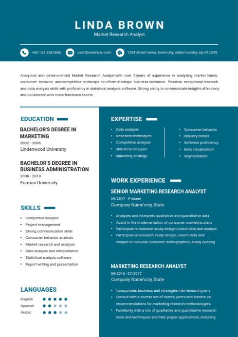 Creative And Modern Resume Design Template | PosterMyWall