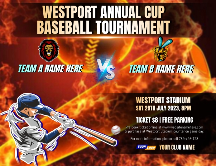 Copy of Creative Baseball Tournament Flyer | PosterMyWall