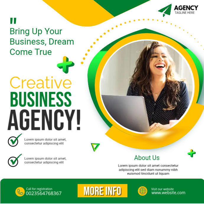 Creative Business Agency Ads Template | PosterMyWall