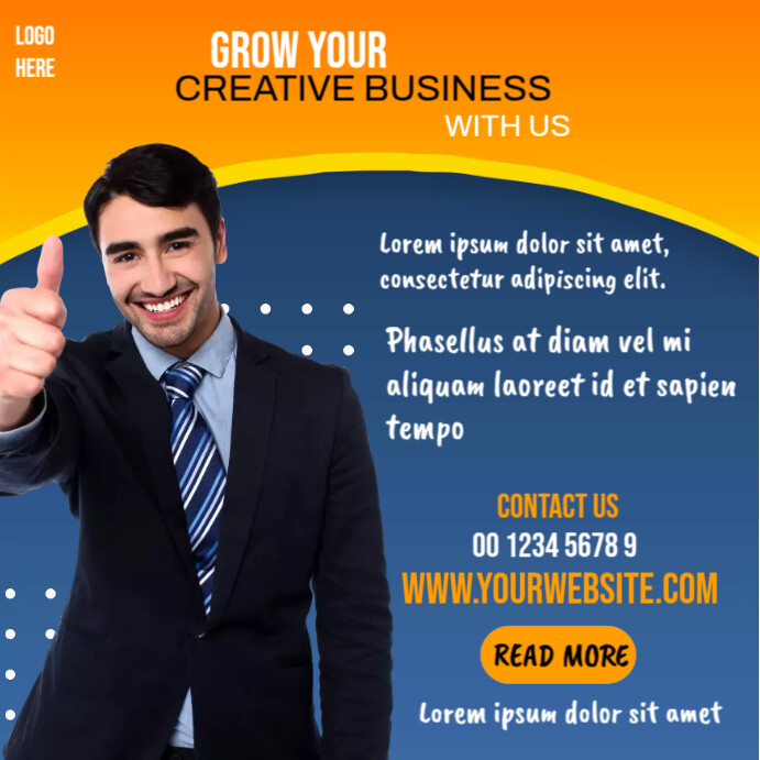 Creative Business Agency Ads Template | PosterMyWall