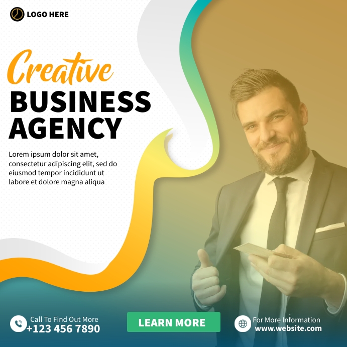 Creative Business Agency Ads Template | PosterMyWall