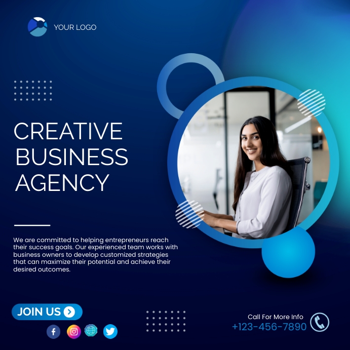 Copy of CREATIVE BUSINESS AGENCY | PosterMyWall
