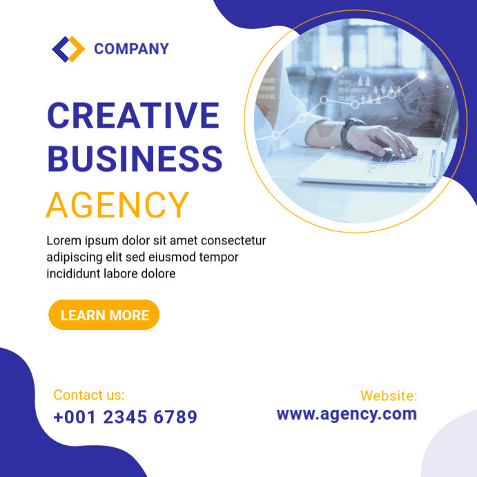 Creative Business Agency Social Media Post Template | PosterMyWall