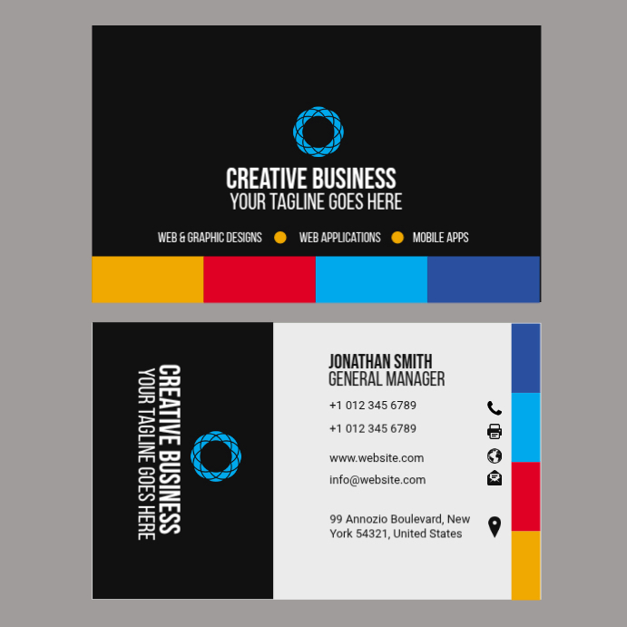 Creative Business Card AD Template | PosterMyWall