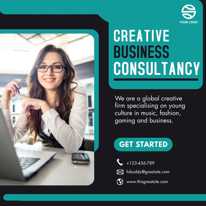 Plantilla de Creative Business Consultancy Template | PosterMyWall