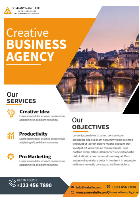 Creative Business Report Template | PosterMyWall