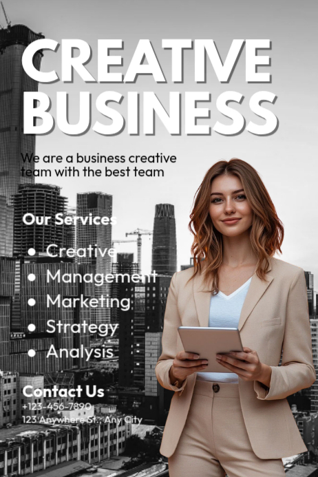 Plantilla de Creative Business Services Poster | PosterMyWall