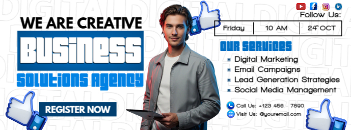 Creative Business Solutions Agency Poster Template | PosterMyWall