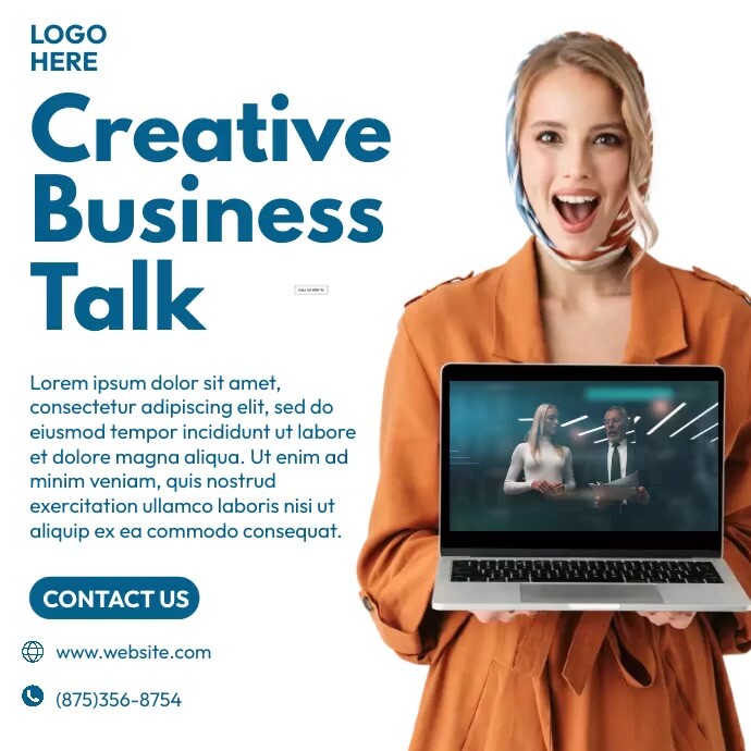 Copy of Creative Business Talk Ads | PosterMyWall