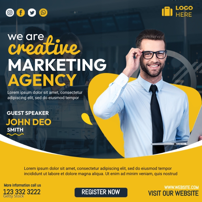 Plantilla de Creative Business Template | PosterMyWall