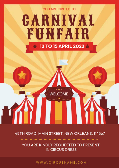 Creative Carnival Fun Fair Template | PosterMyWall