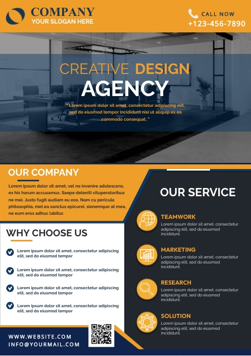 Creative Design Agency Poster Template | PosterMyWall