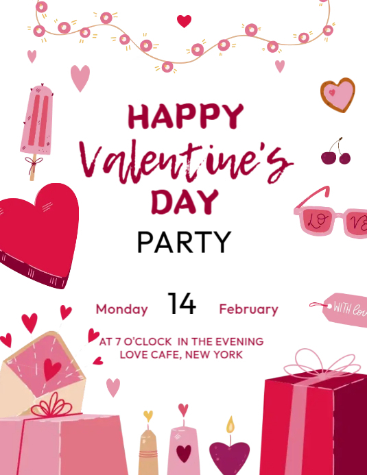 Creative Design Valentine's Day Event Flyers Template | PosterMyWall