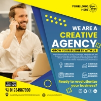 Creative Digital Business Agency Template | PosterMyWall