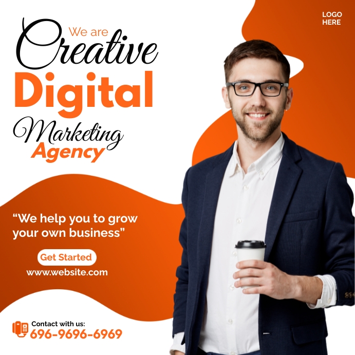 Creative Digital Marketing Template | PosterMyWall