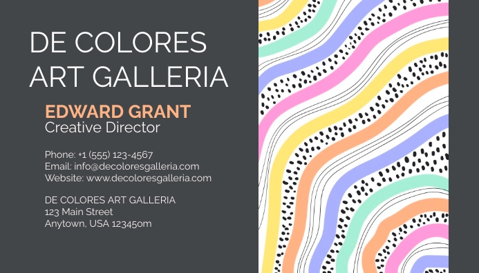 CREATIVE DIRECTOR BUSINESS CARD Template | PosterMyWall