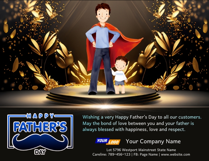 Creative Father's Day Online Greeting Card | PosterMyWall