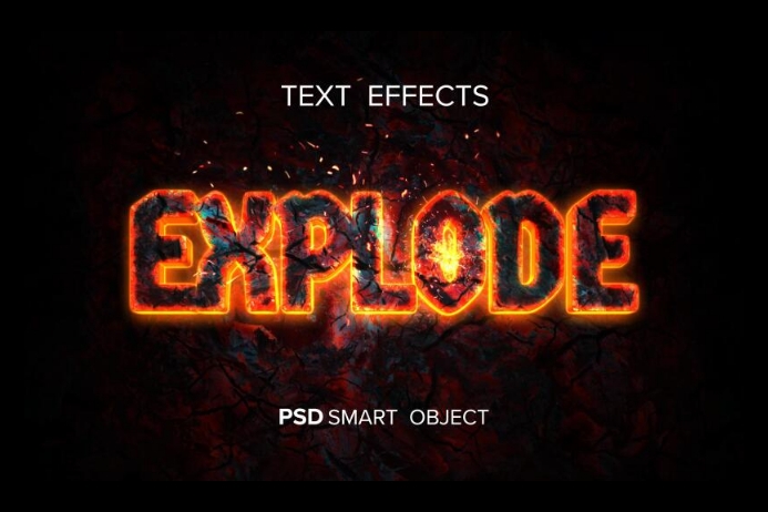 Copy of Creative fire text effect design | PosterMyWall