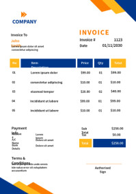 Creative Invoice Template | PosterMyWall