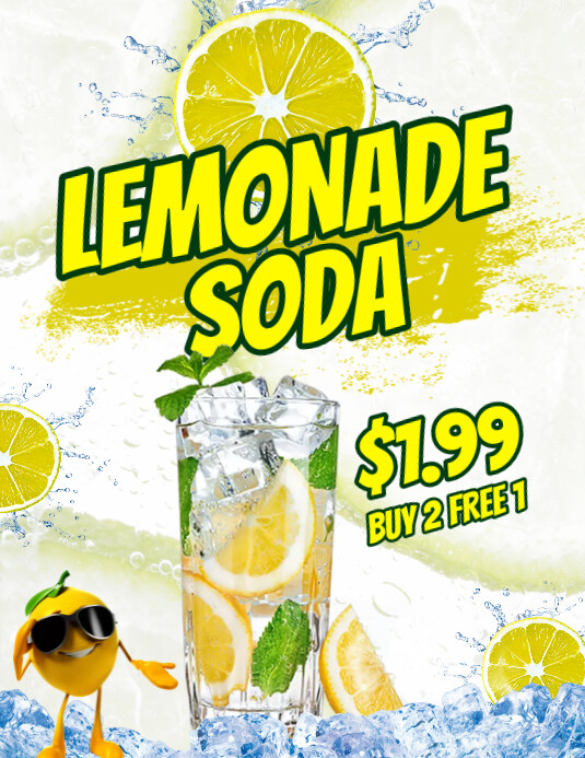 Creative Joyful Lemonade Sale Flyer Flyer (us Template | PosterMyWall