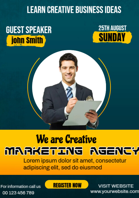 Creative Marketing Ads Template | PosterMyWall