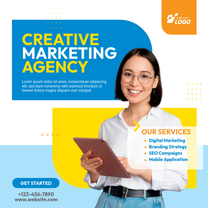 Copy of Creative Marketing Agency Ad Template | PosterMyWall