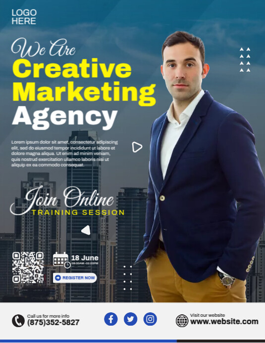Creative Marketing Agency Ads Template | PosterMyWall