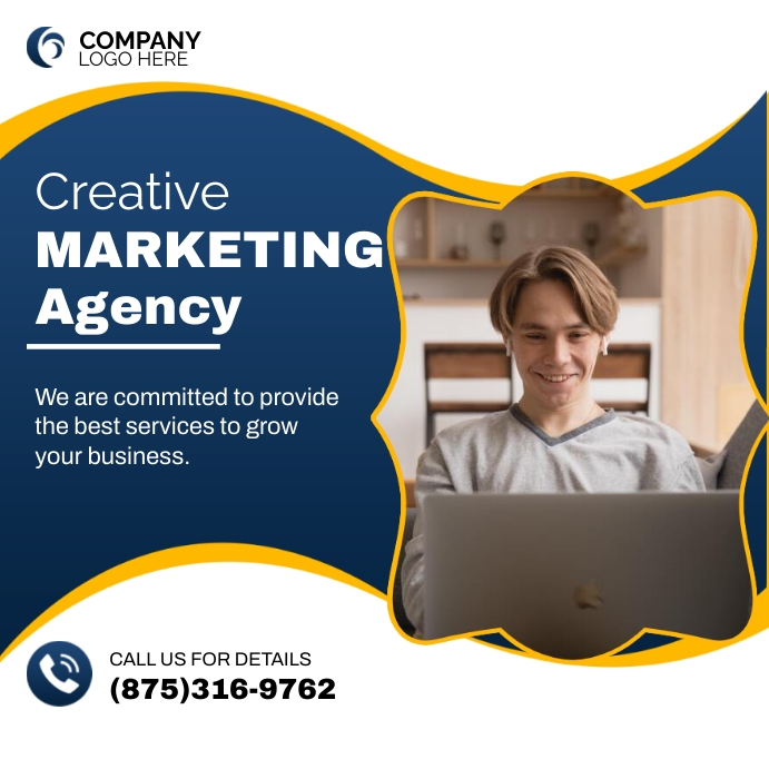 Creative Marketing Agency Banner Template | PosterMyWall
