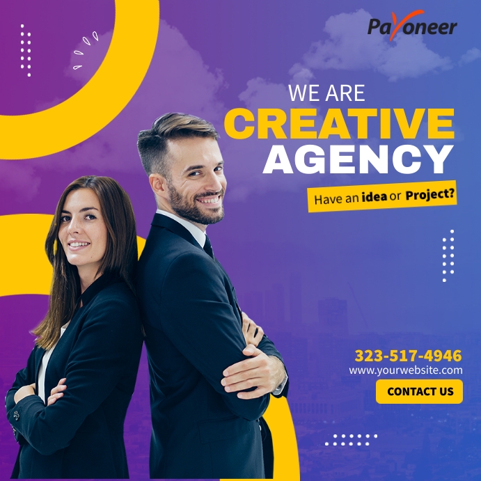 Creative Marketing Agency Template | PosterMyWall