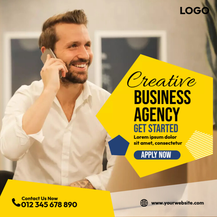 Creative Marketing Agency Template | PosterMyWall
