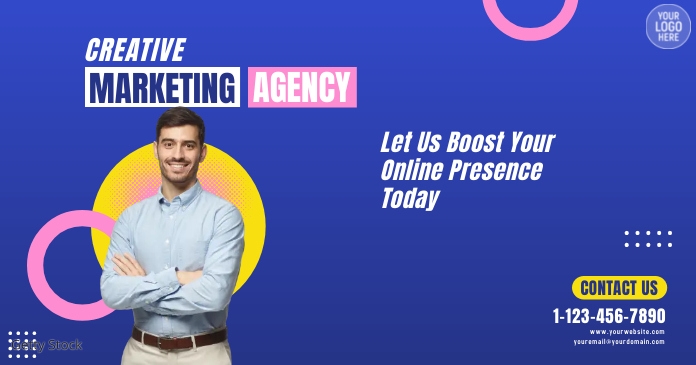 Creative Marketing Agency Facebook Ad Template | PosterMyWall