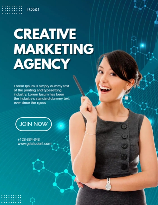 creative marketing agency flyer Template | PosterMyWall