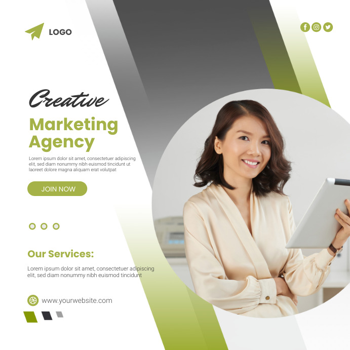 Creative Marketing Agency Poster Template | PosterMyWall